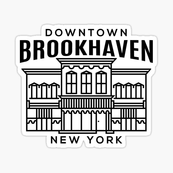 "Downtown Brookhaven NY" Sticker for Sale by HalpinDesign | Redbubble