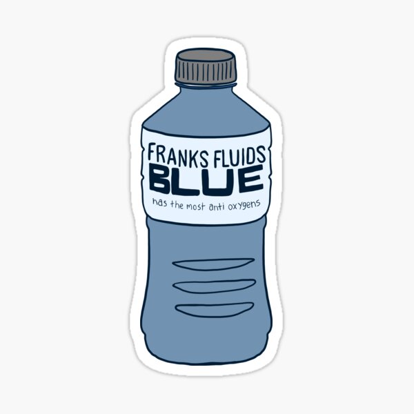 "Franks fluids" Sticker for Sale by ruthsdesigns | Redbubble