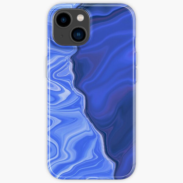 "Abstract Blue Violet Marbling art Wave" iPhone Case for Sale by ...