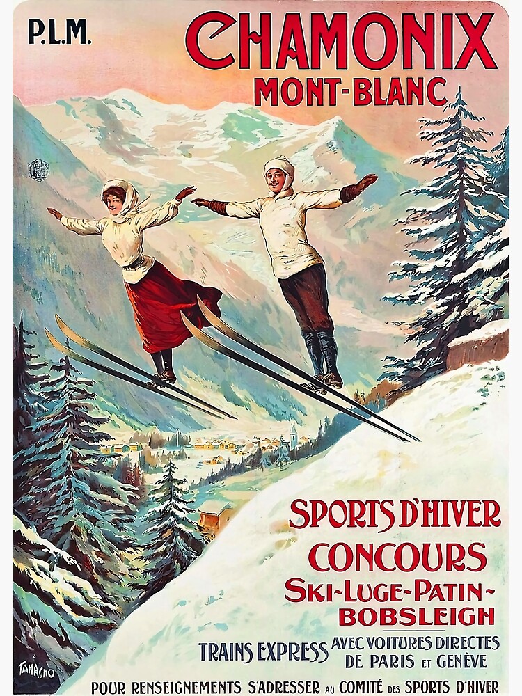 "Chamonix, Mont Blanc - Vintage" Poster for Sale by nawhite57 | Redbubble