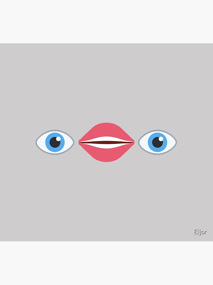 "Eye Mouth Eye (Staring Meme)" Poster for Sale by EIjor | Redbubble