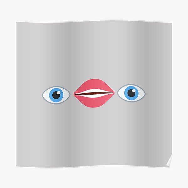 "Eye Mouth Eye (Staring Meme)" Poster for Sale by EIjor | Redbubble