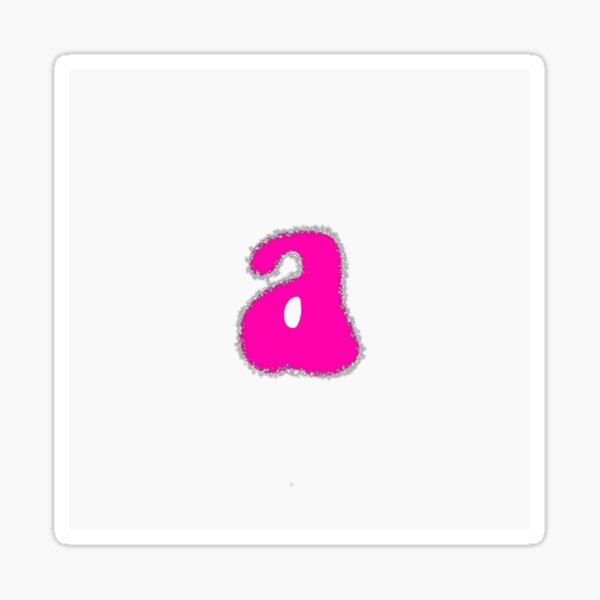"Letter a sticker" Sticker for Sale by charstarshop | Redbubble