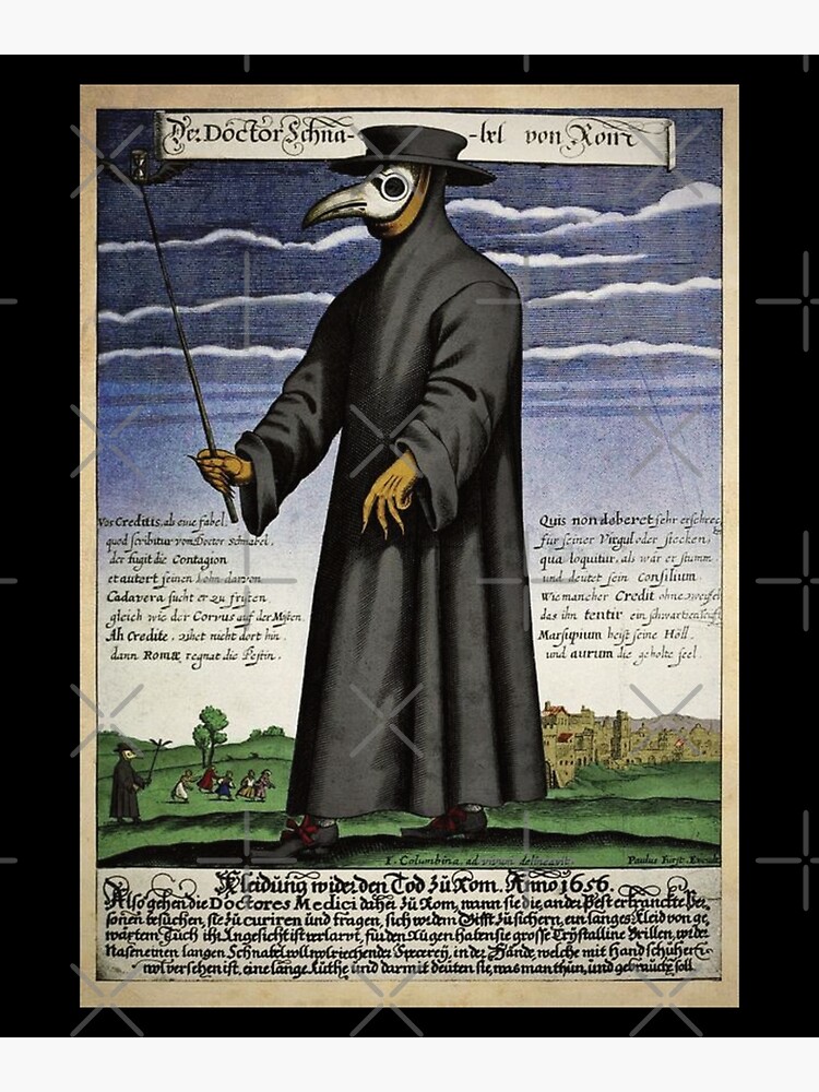 "Dr. Beak, Plague Doctor" Poster for Sale by jadespear | Redbubble