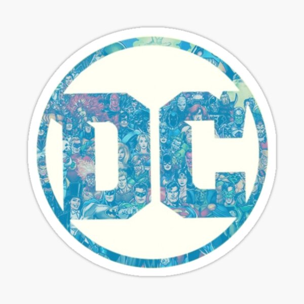 "DC logo" Sticker by tinybirbfriend | Redbubble