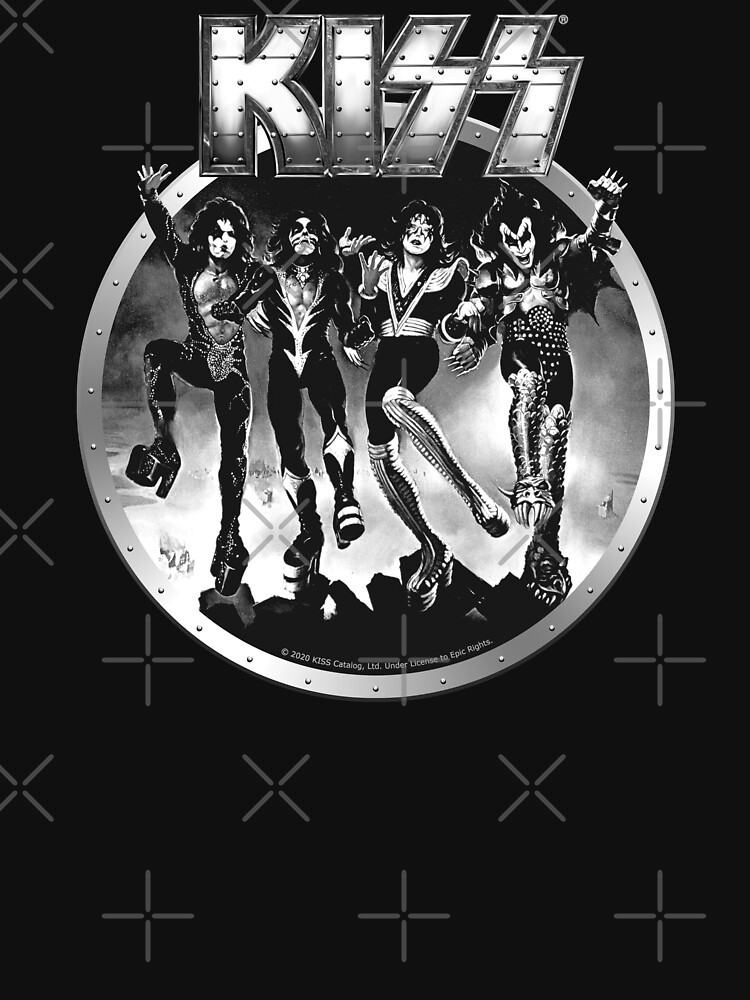 "KISS Band Members - Metal Logo Design " T-shirt for Sale by ...