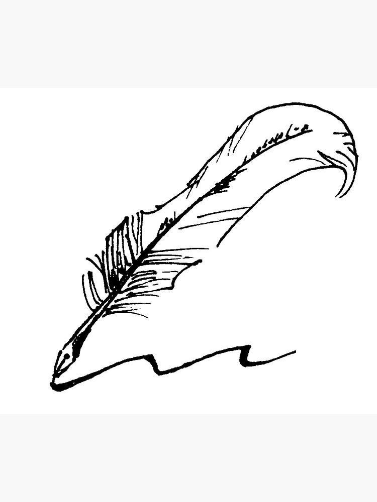 "Quill writing" Sticker for Sale by Elevyynaaa | Redbubble