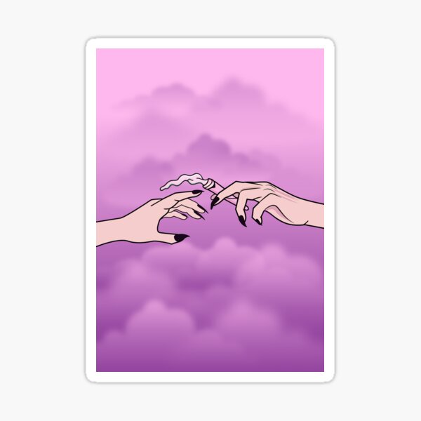 "Aesthetic hands l pastel" Sticker for Sale by Bossin | Redbubble