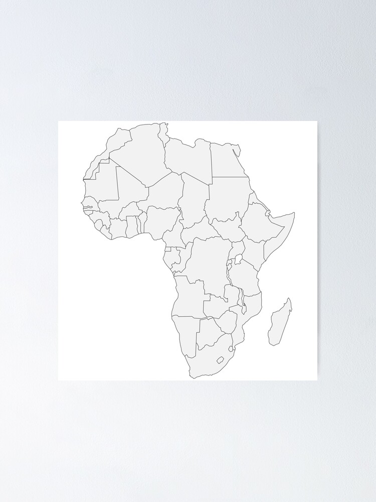 "Accurate African Map" Poster for Sale by Glaciology | Redbubble