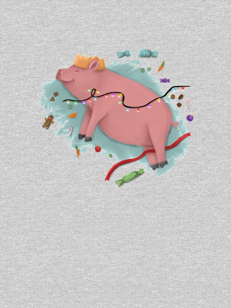 Pigging Out at Christmas’ - Pig" T-shirt for Sale by franelih ...