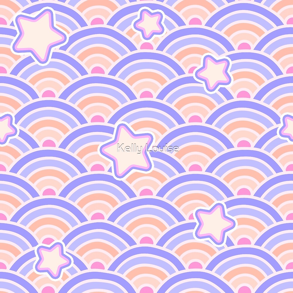 "Kawaii Waves" by Kelly Louise | Redbubble