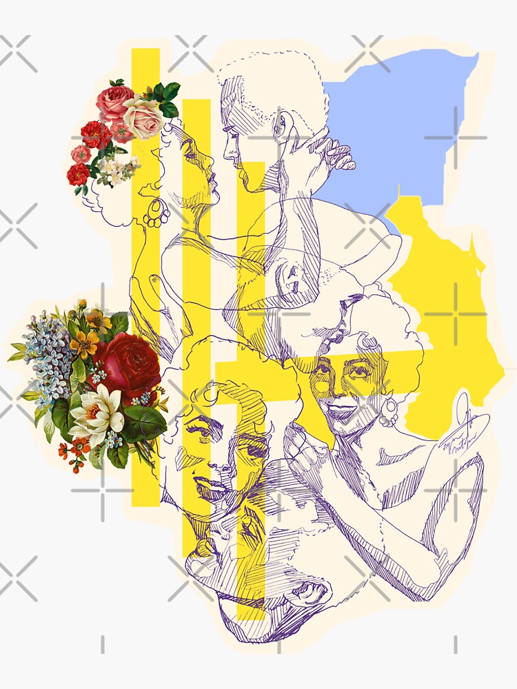 "Carmen and Joe " Sticker by Meemee1960 | Redbubble