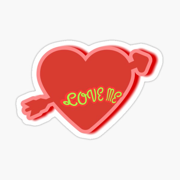 "Love me " Sticker for Sale by Nemichand1008 | Redbubble