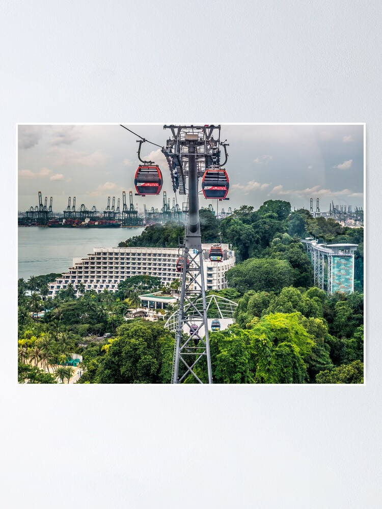 "Sentosa Island Gondola" Poster for Sale by urbanfragments | Redbubble