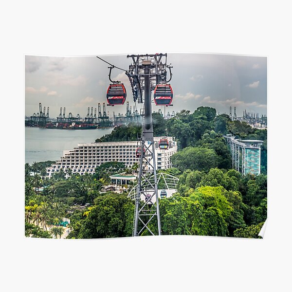 "Sentosa Island Gondola" Poster for Sale by urbanfragments | Redbubble