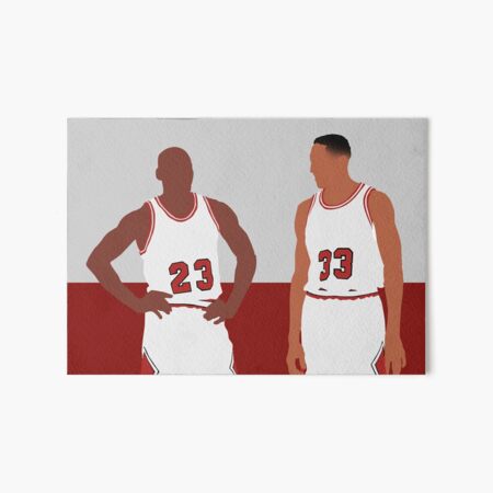 "Michael Jordan and Scottie Pippen" Art Board Print by GregNorman ...