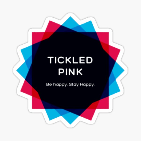"Tickled Pink" Sticker for Sale by JustTickledPink | Redbubble