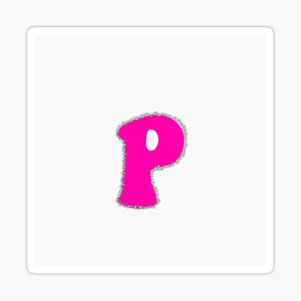"Letter p sticker" Sticker by charstarshop | Redbubble