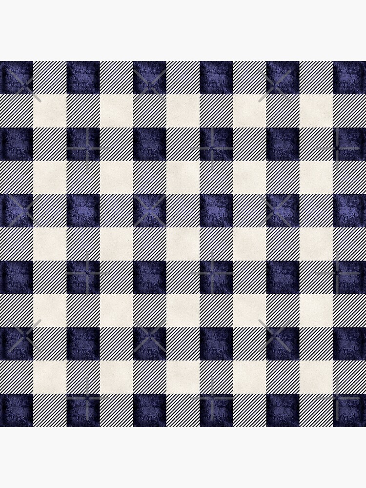 " Buffalo Pattern Blue" Sticker for Sale by ZedEx | Redbubble