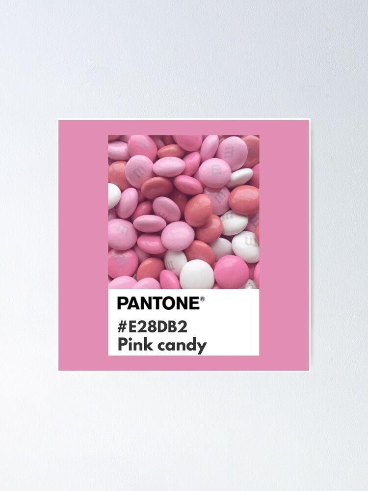 "Pink candy pantone colors " Poster for Sale by softlycarol | Redbubble