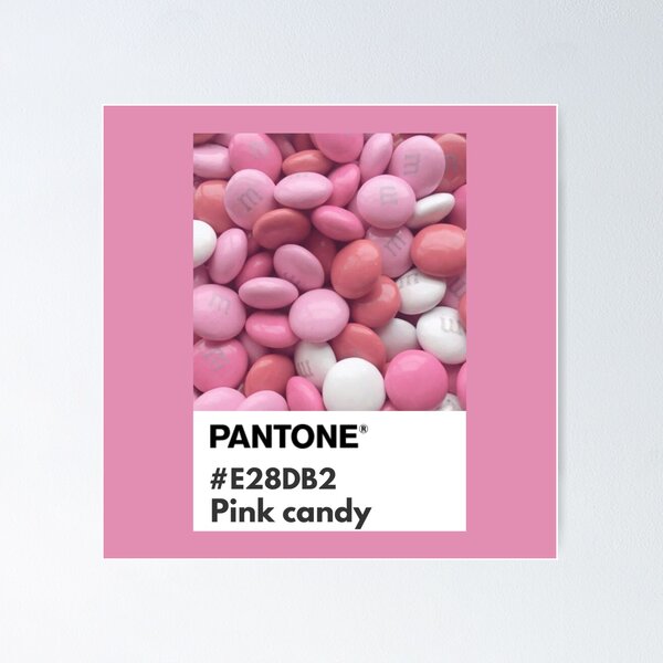 "Pink candy pantone colors " Poster for Sale by softlycarol | Redbubble