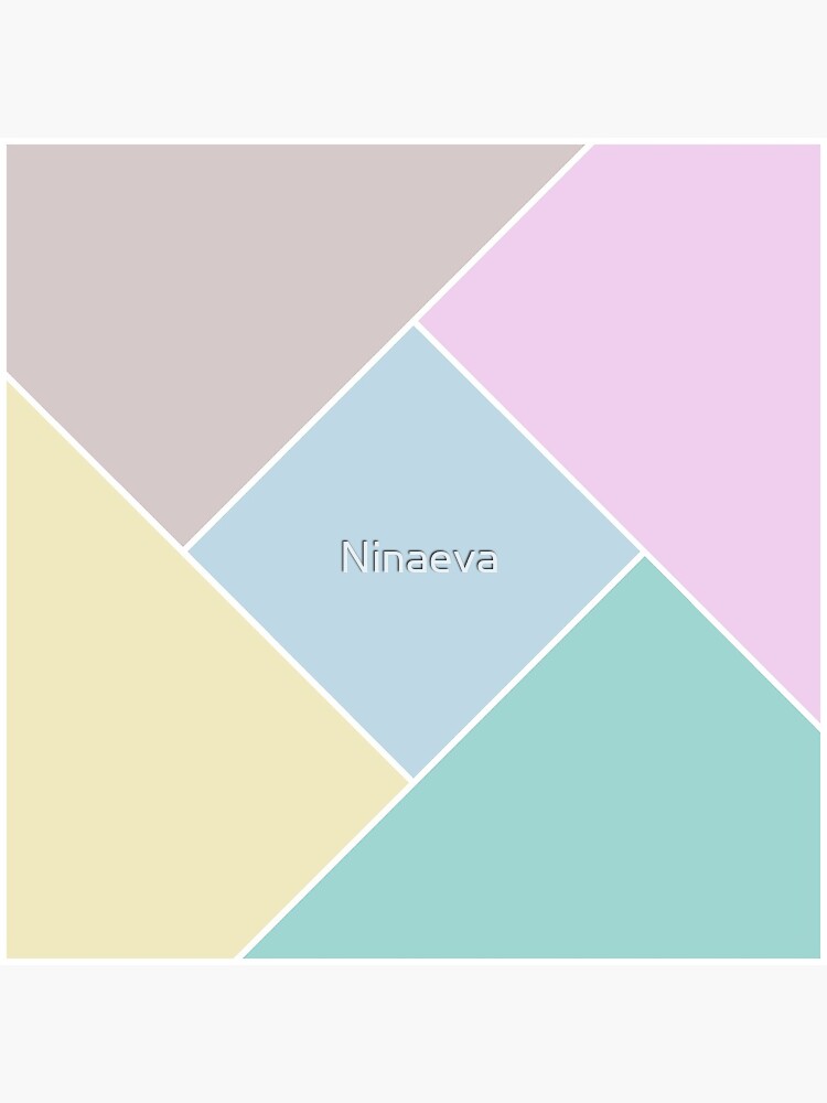 "Block colors in pastel" Poster for Sale by Ninaeva | Redbubble