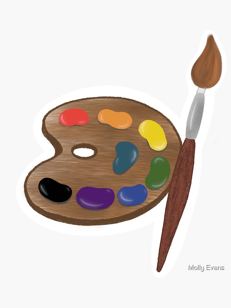 "Paint Palette" Sticker for Sale by goooses | Redbubble