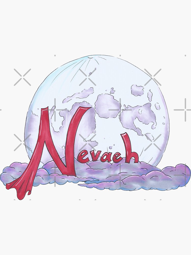 "Nevaeh Name Art" Sticker by AvalonUnmuzzled | Redbubble