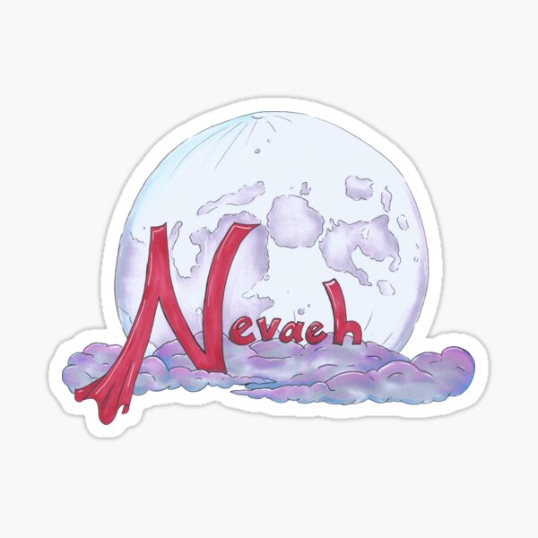 "Nevaeh Name Art" Sticker by AvalonUnmuzzled | Redbubble