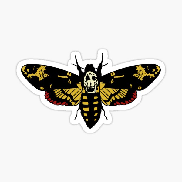 Wall Décor Moth vinyl sticker Floral Moth Winged Wonder Moth Sticker ...