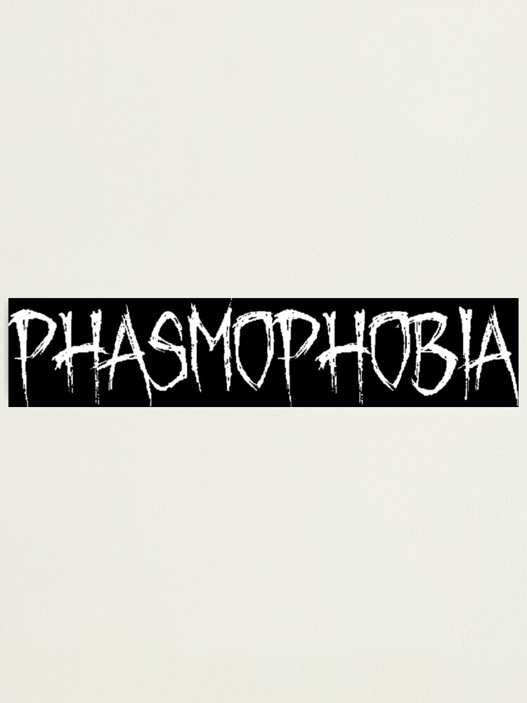 "Phasmophobia Game Logo" Photographic Print by Nvaa | Redbubble