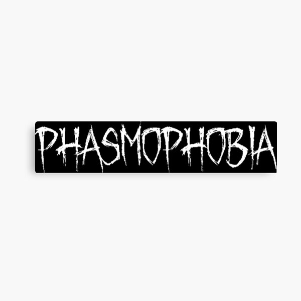 "Phasmophobia Game Logo" Canvas Printundefined by Nvaa | Redbubble