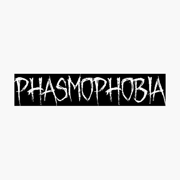 "Phasmophobia Game Logo" Photographic Print by Nvaa | Redbubble