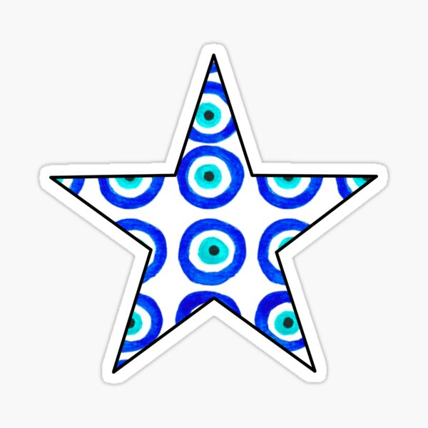 "Evil eye star" Sticker by gdm123 | Redbubble