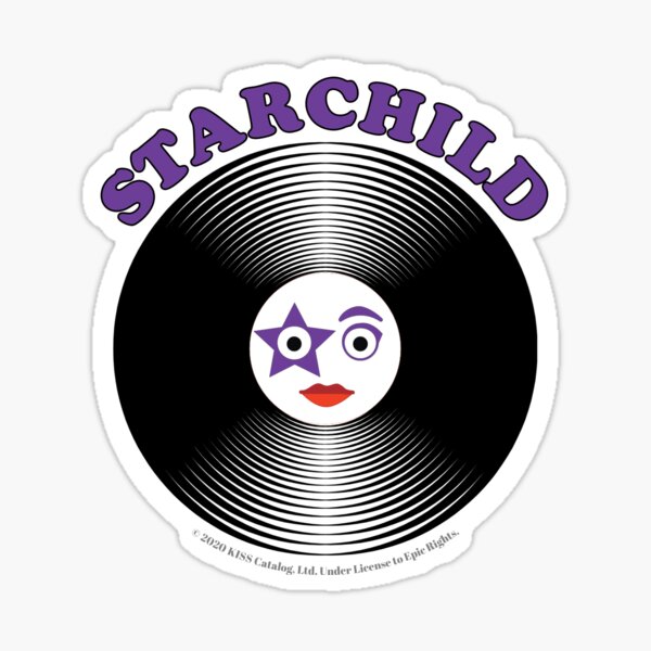 "Purple Starchild Comic Artwork in Center of Vinyl Record - Kiss ...