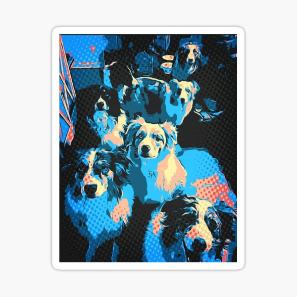 "Aussie Gang" Sticker for Sale by ThatsMyQ | Redbubble