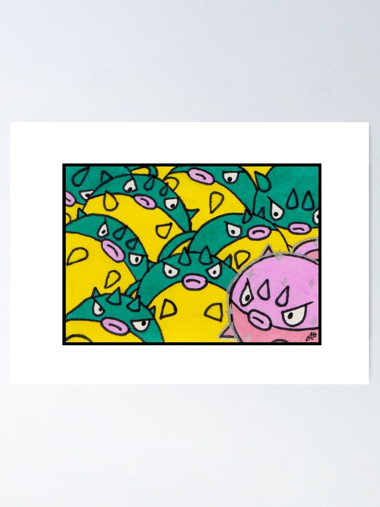 "Spiky Poison Puff Fish" Poster by NikolaiGames | Redbubble