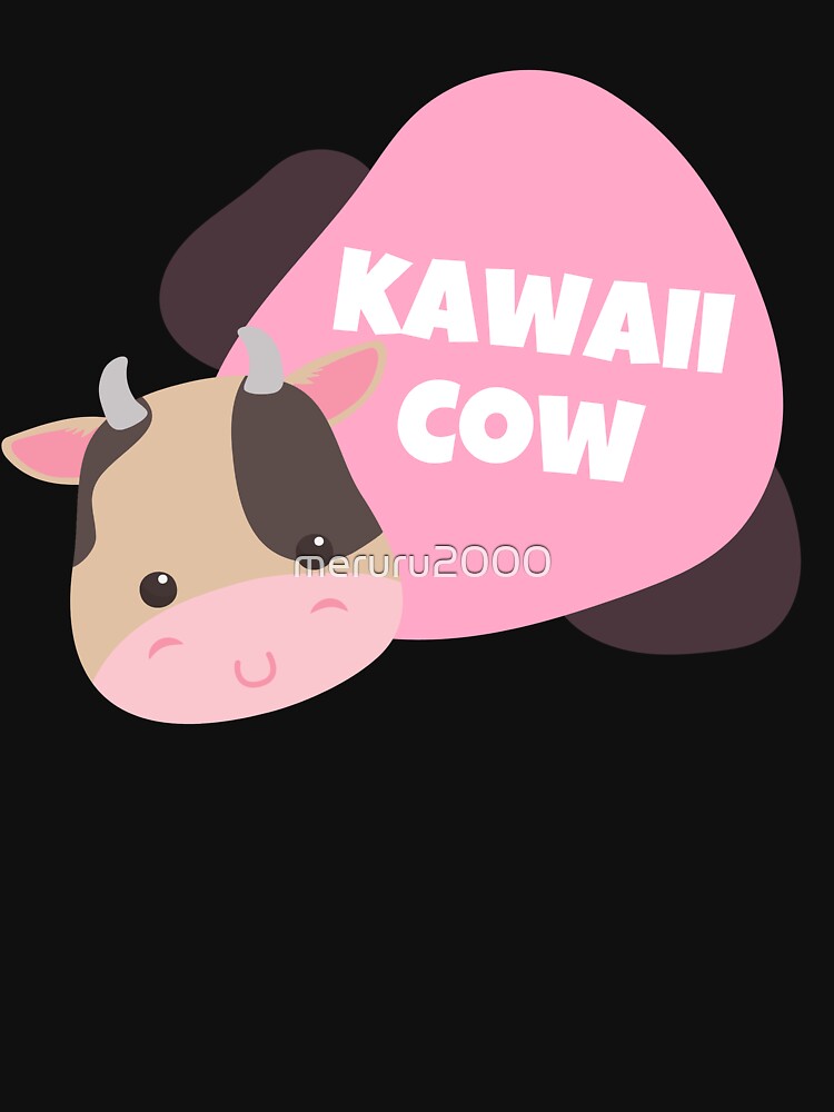 "Kawaii vaca cow" T-shirt for Sale by meruru2000 | Redbubble | cute cow ...