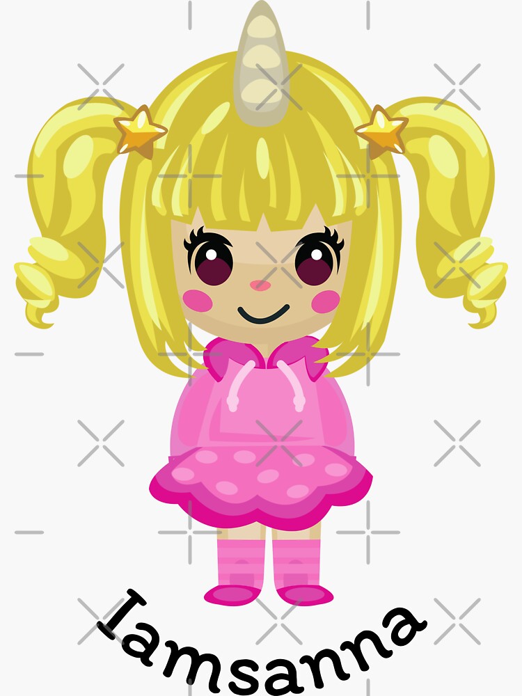 "iamsanna" Sticker for Sale by chulitad | Redbubble