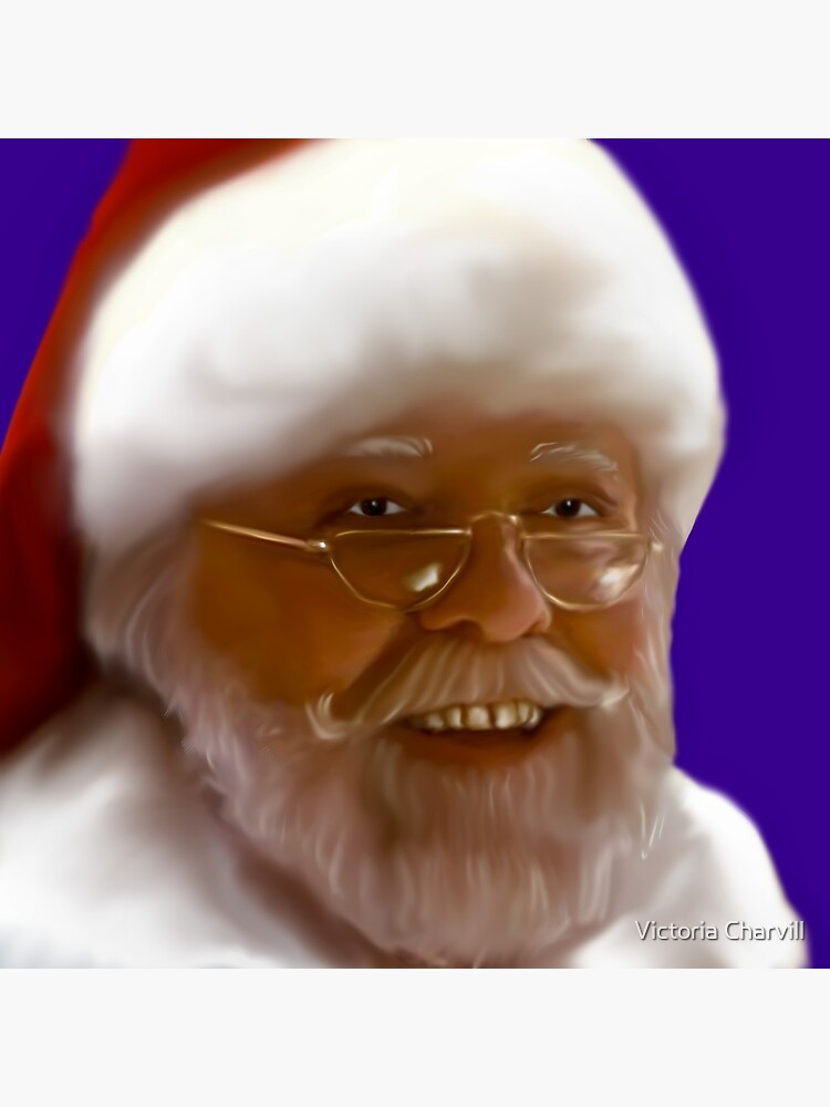 Póster «Retrato de pintura digital de Richard Attenborough Santa Kris ...