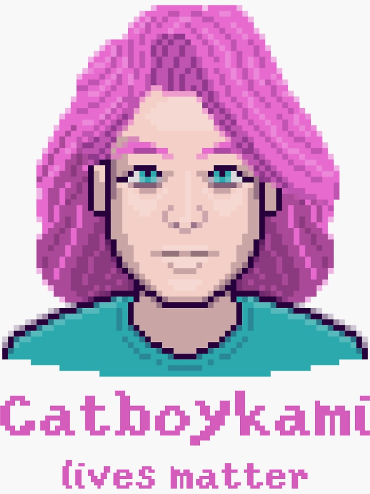 "Catboykami" Sticker for Sale by kefired | Redbubble