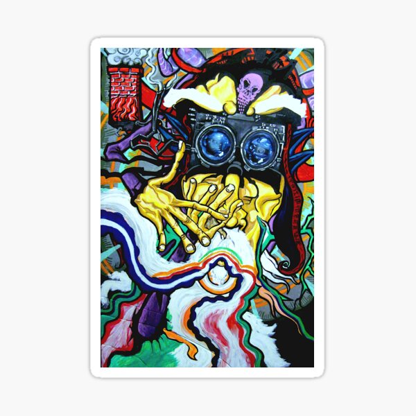 "80s Wizard" Sticker by rayjmaraca | Redbubble