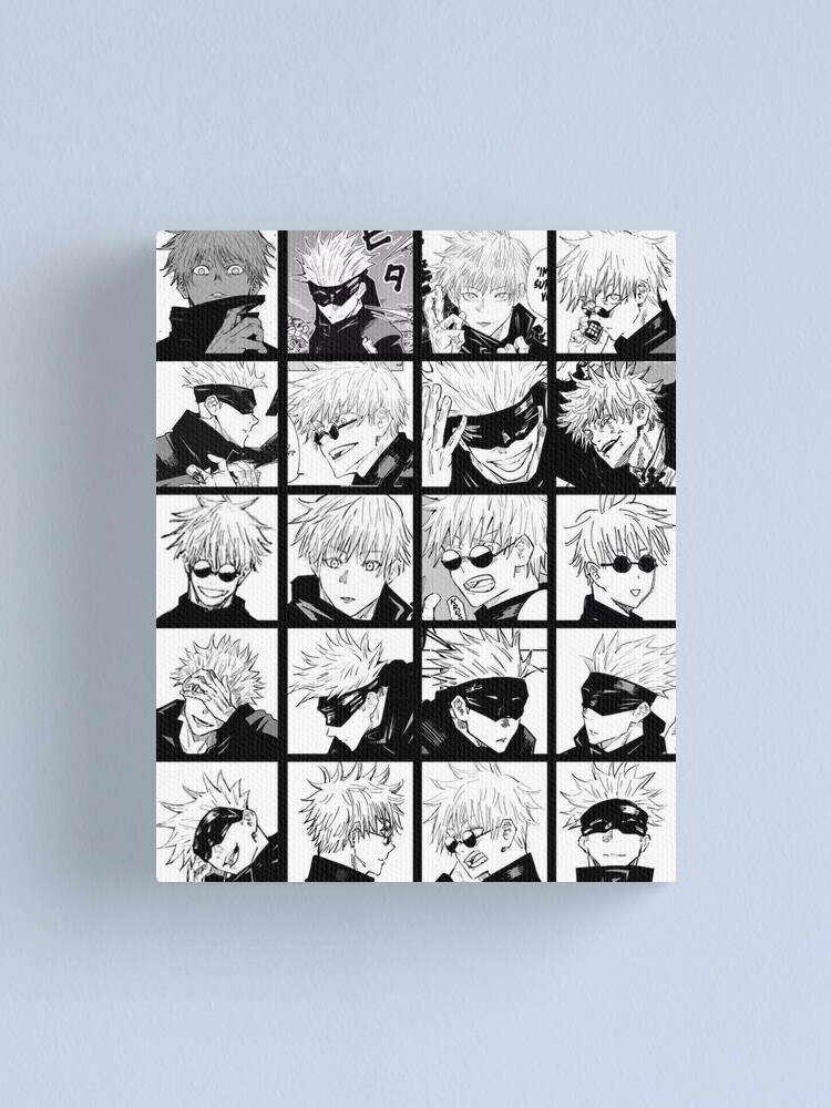 "Gojo Satoru Jujutsu Kaisen Collage " Canvas Print by aestheticpingu ...