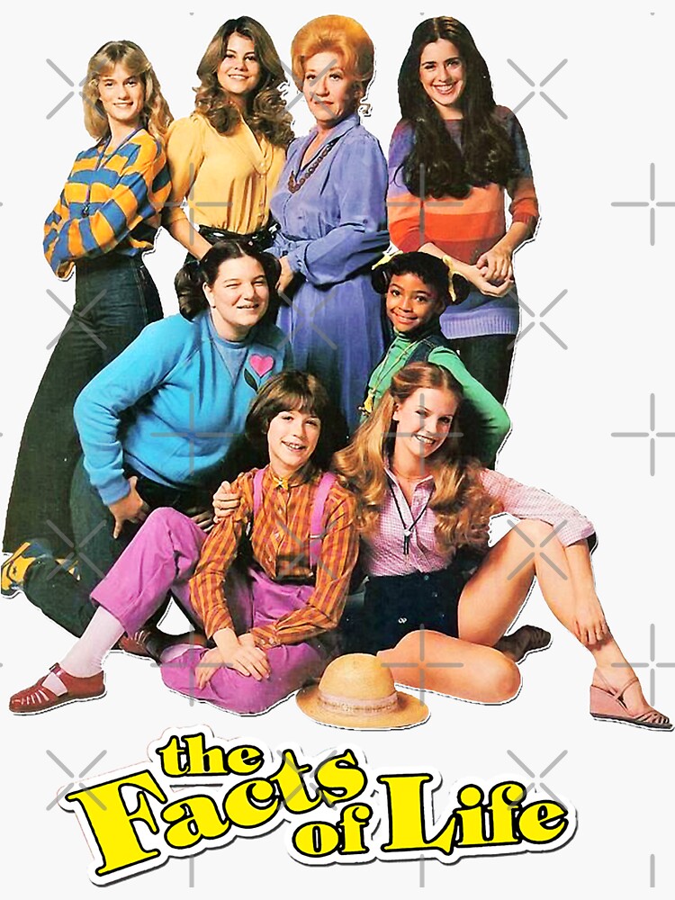 "The Facts of Life 80s Throwback Cast Tribute" Sticker for Sale by ...