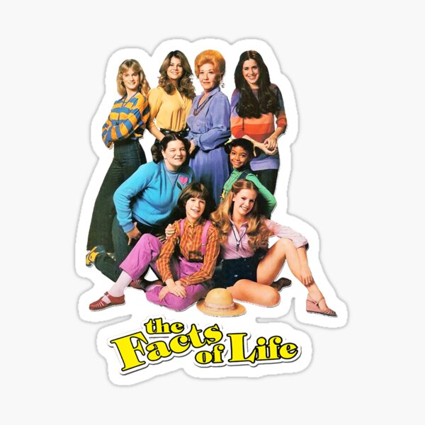 "The Facts of Life 80s Throwback Cast Tribute" Sticker for Sale by ...