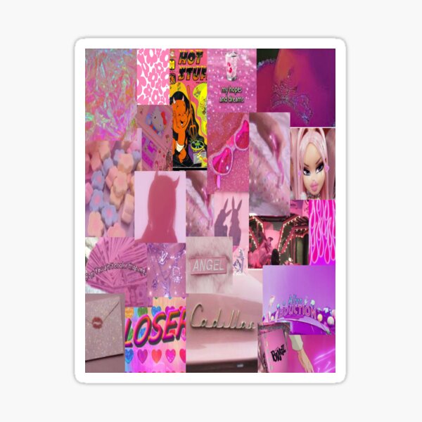 "y2k Pink Aesthetic" Sticker by JTTJ | Redbubble