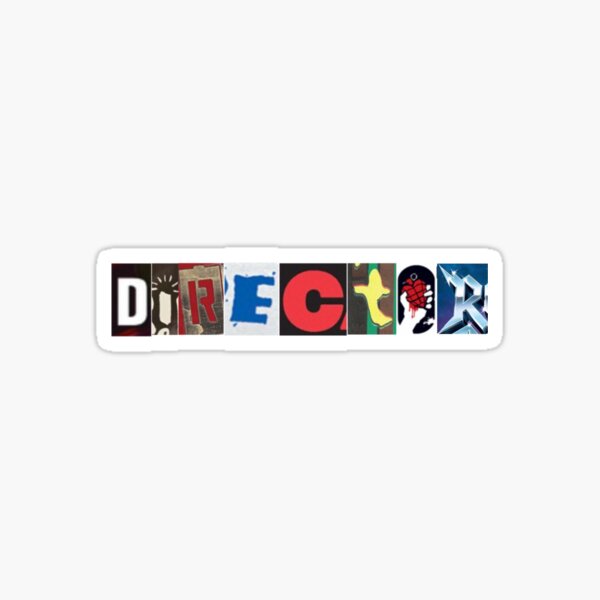 "Director " Sticker for Sale by madebymich | Redbubble