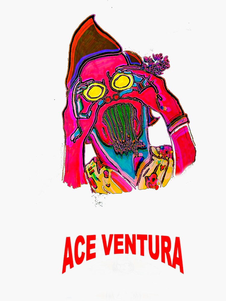 "Ace Ventura" Sticker by RowanBrind | Redbubble