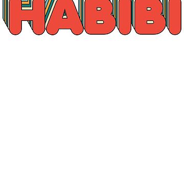"Retro Habibi - Arabic" Sticker for Sale by kamrankhan | Redbubble