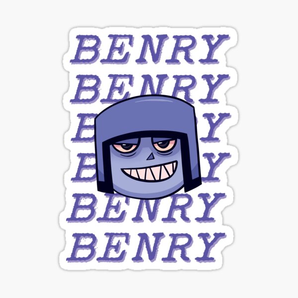 "Benry HLVRAI Shirt" Sticker for Sale by Quazies | Redbubble